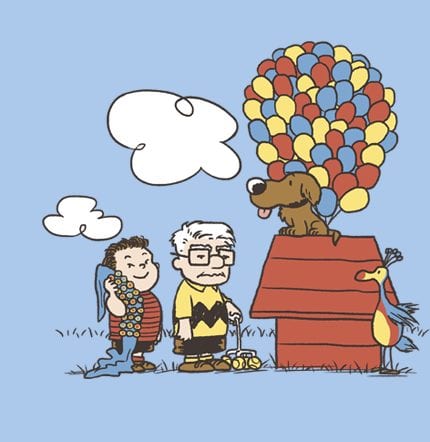 Up / Peanuts Mash-Up Available Today from TeeFury.com | The Main Street ...