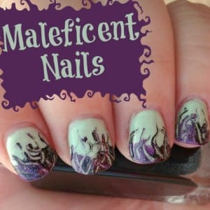 Maleficent Inspired Nail Tutorial | The Main Street Mouse