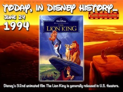 Today In Disney History ~ June 24th | The Main Street Mouse