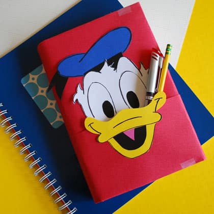 Donald Duck Book Cover ~ Cute Craft Idea! | The Main Street Mouse