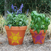 Tangled Golden Sun Flower Pot | The Main Street Mouse