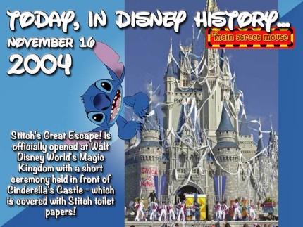 Today In Disney History ~ November 16th | The Main Street Mouse