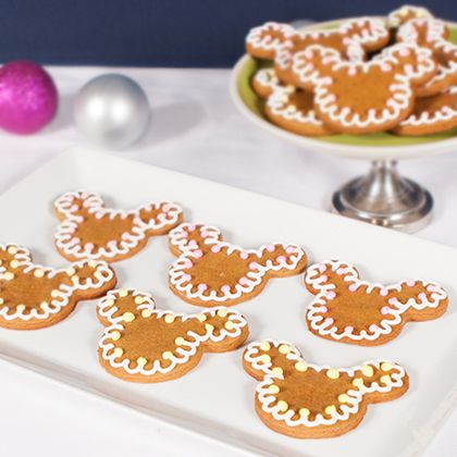 Mickey Mouse Gingerbread Cookies ~ Recipe | The Main Street Mouse