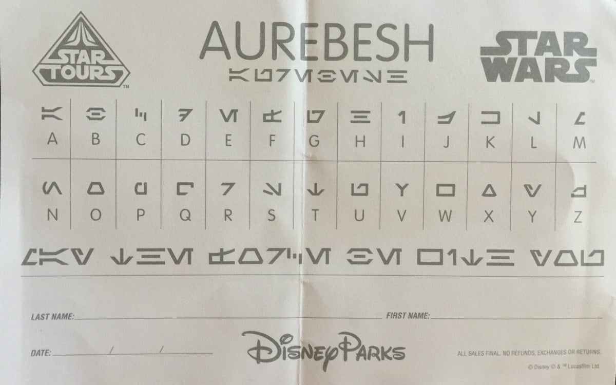 Personalized Star Wars Name Tags Available In The Launch Bay | The Main ...