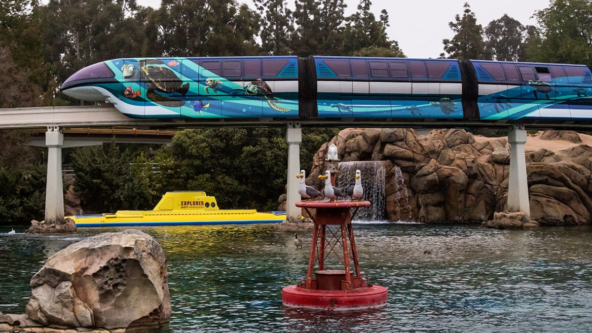 First Look: Pixar-Themed Disneyland Monorail Unveiled at Disneyland ...