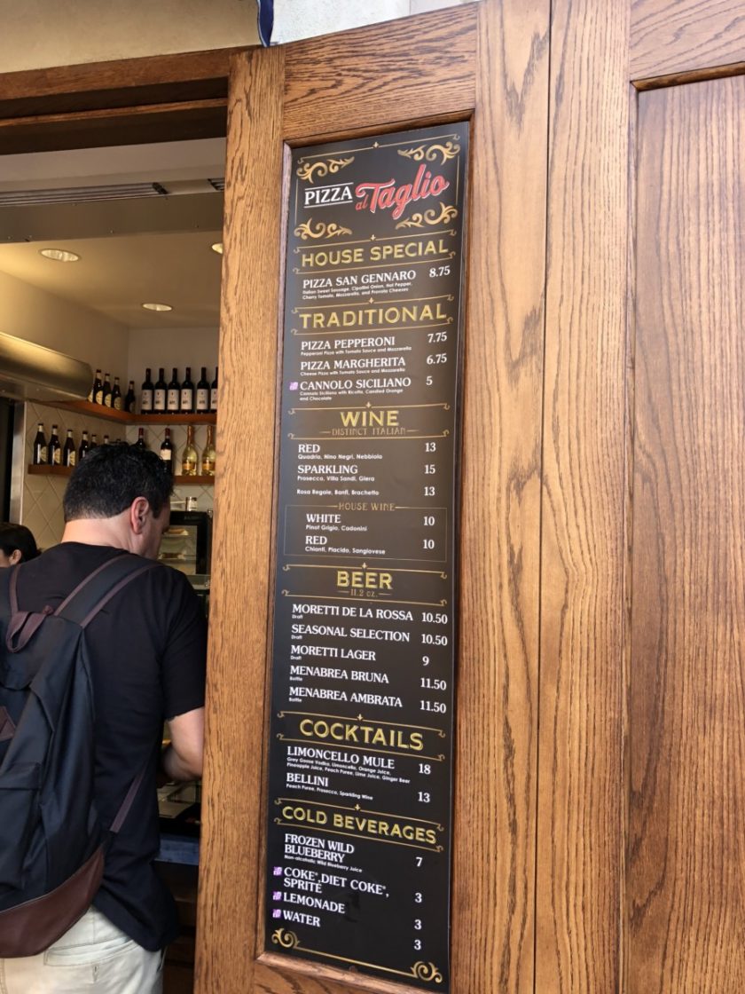 Pizza on the Go at Epcot at Pizza al Taglio! | The Main Street Mouse