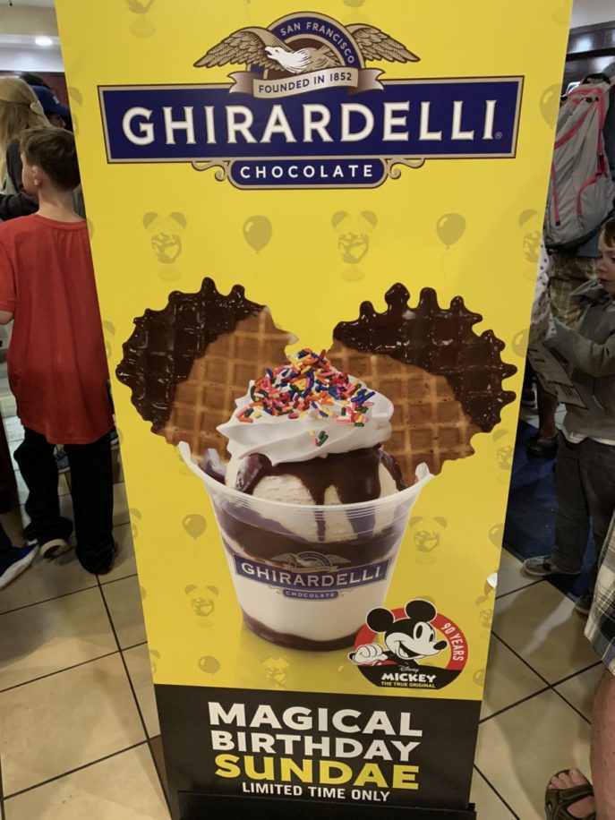 New Mickey Hot Fudge Sundae at Ghiradelli, Disney Springs! #Mickey90 ...