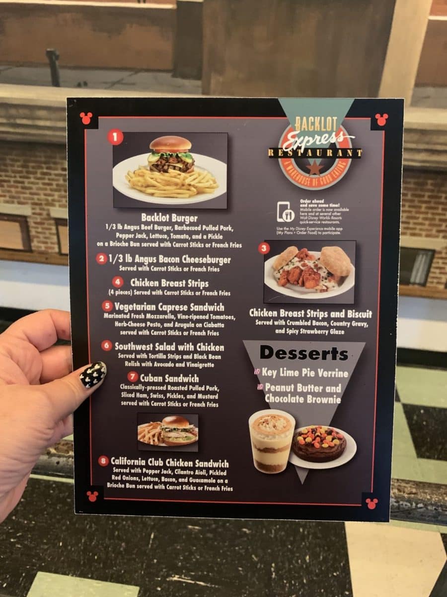 New Menu Items at Backlot Express | The Main Street Mouse