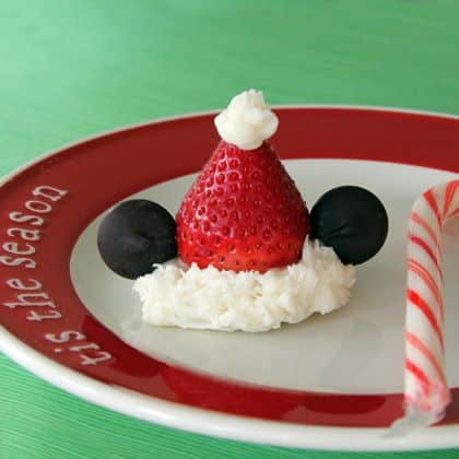Mickey’s Strawberry Santa Hats | The Main Street Mouse