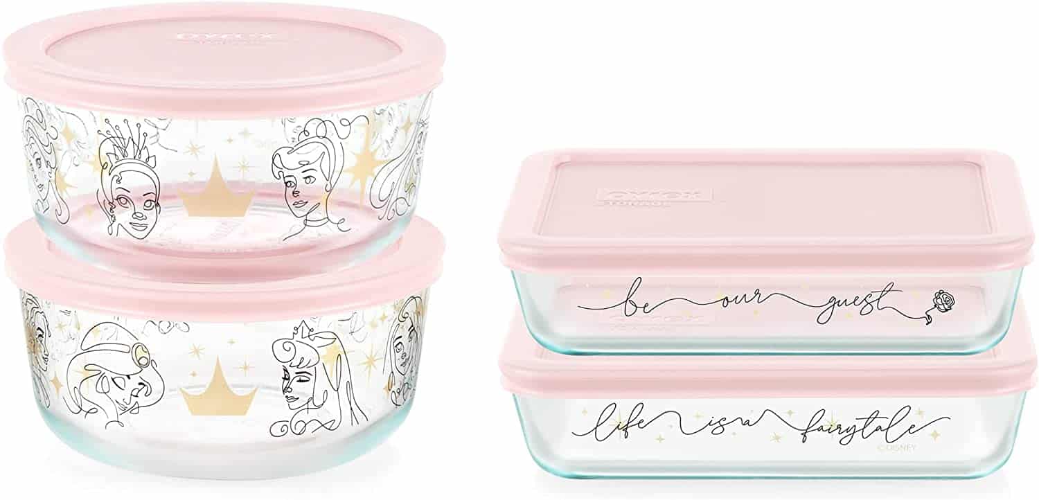 Store Your Food in Disney Princess Style With This Pyrex Disney ...