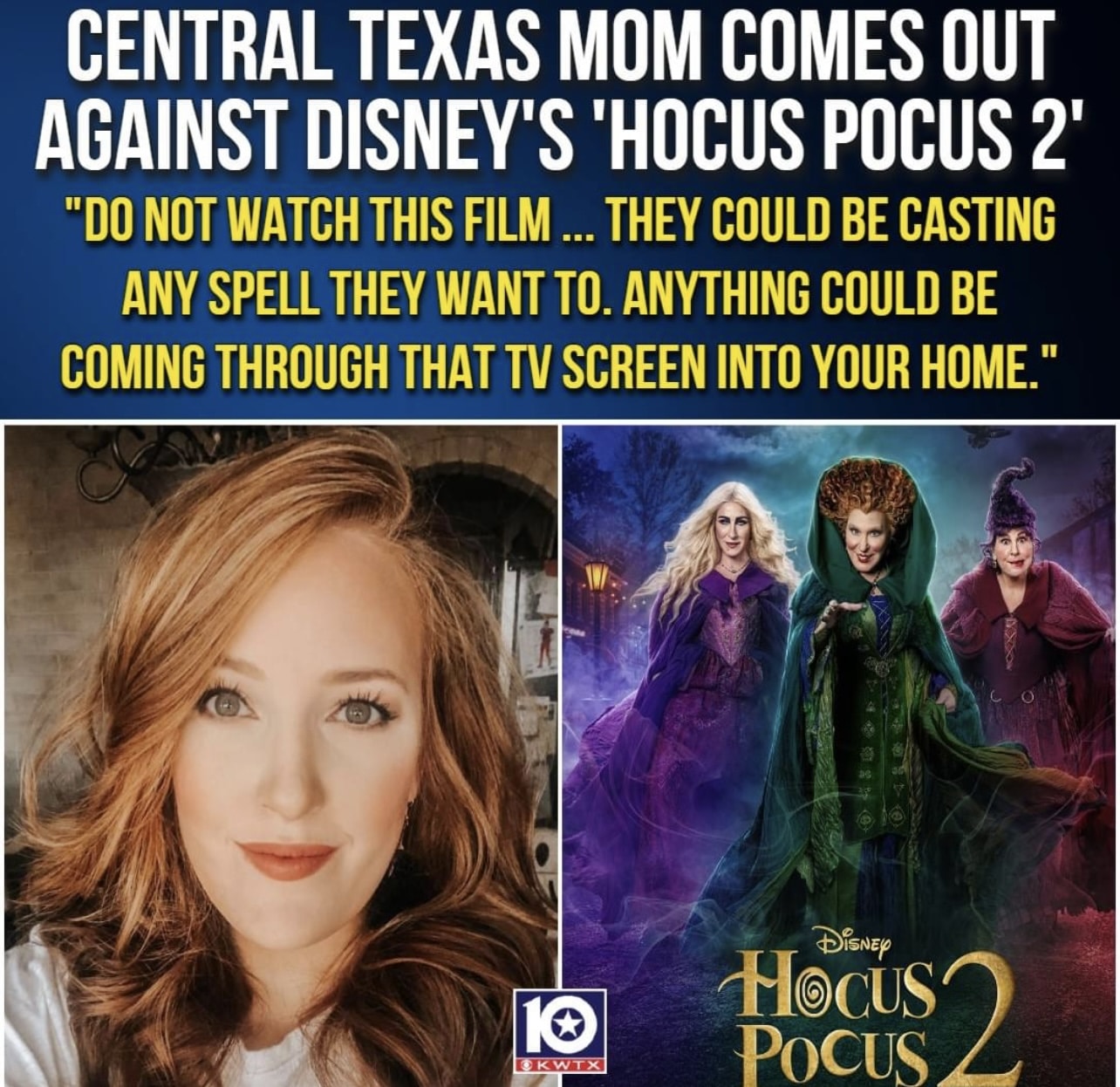 ‘You unleash hell on your kids’: Central Texas mom warns parents about ‘Hocus Pocus 2′ | The ...