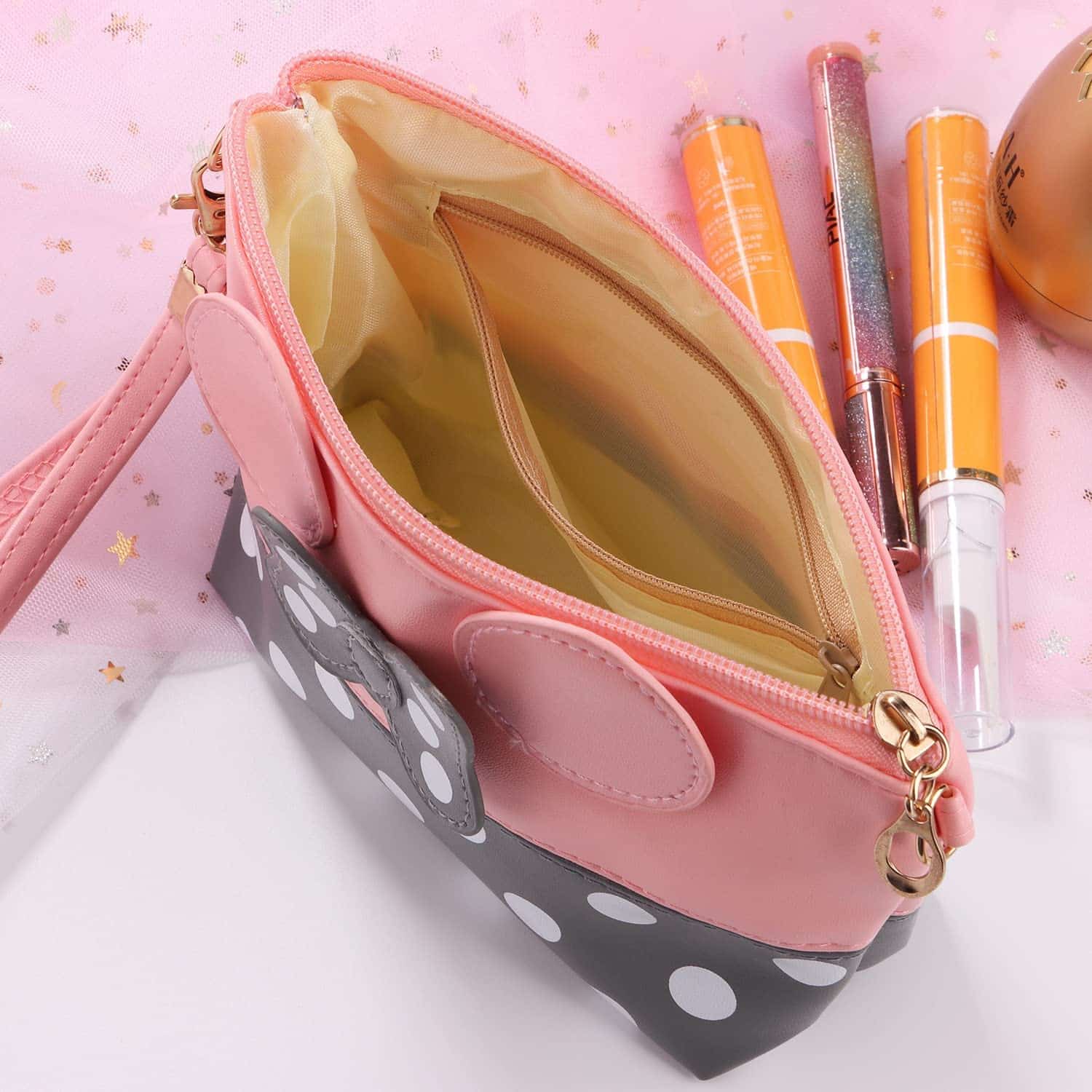 Carry Your Makeup in Mini Mouse Style with this Yiwoo Cosmetic Bag ...