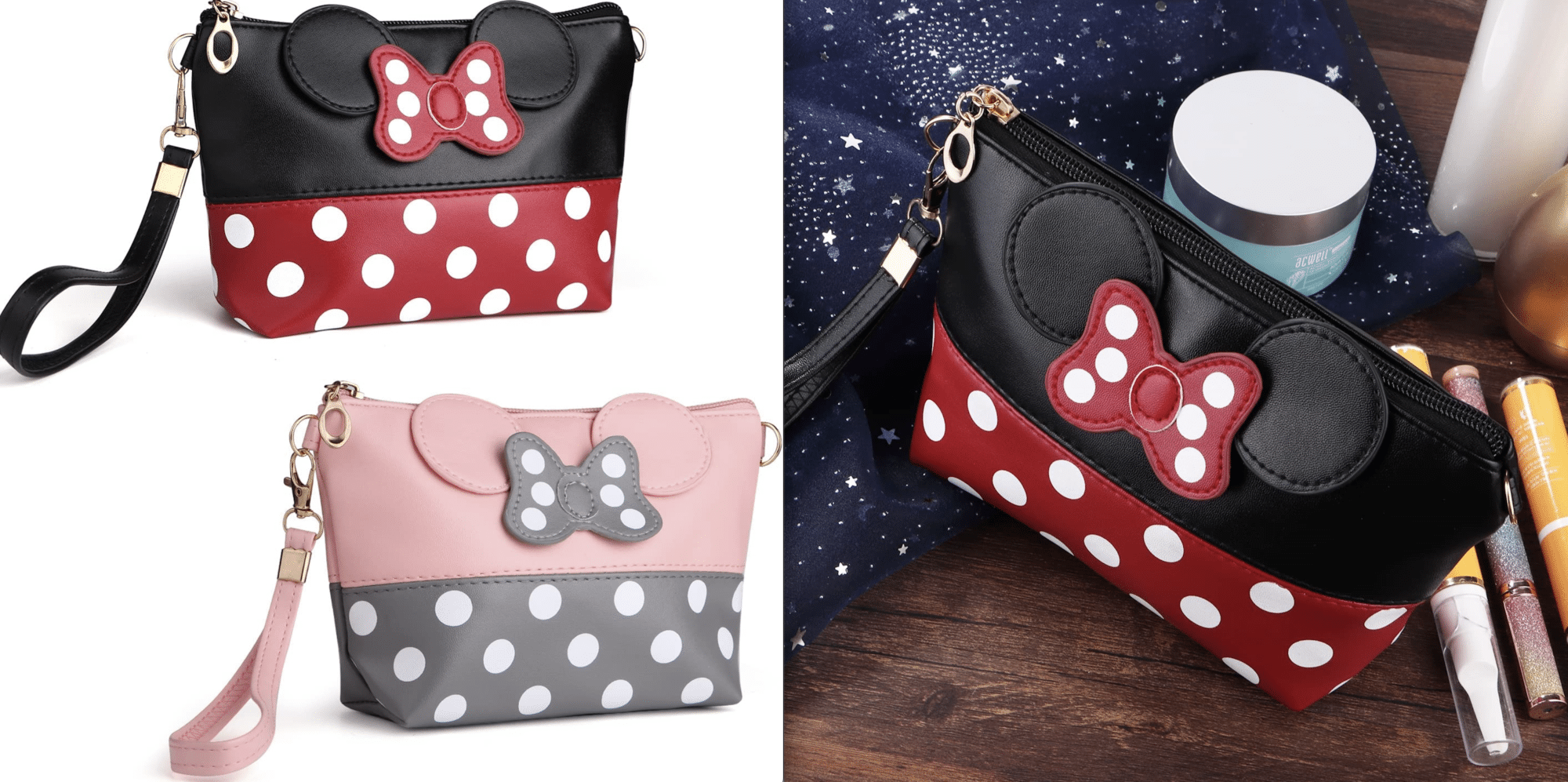 Carry Your Makeup in Mini Mouse Style with this Yiwoo Cosmetic Bag ...