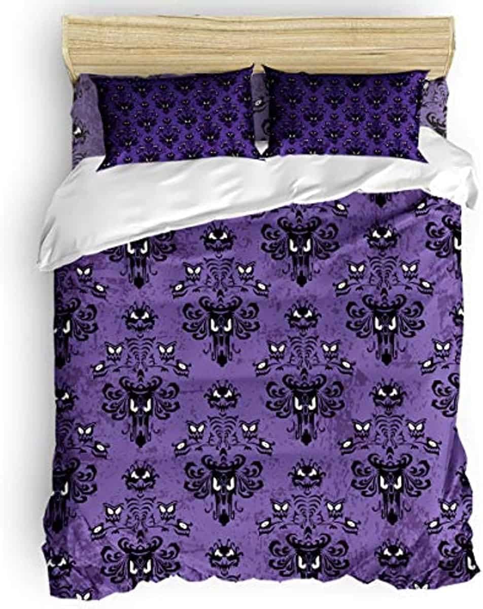Slumber in Grim Grinning Style With This Haunted Mansion Bedding Set ...