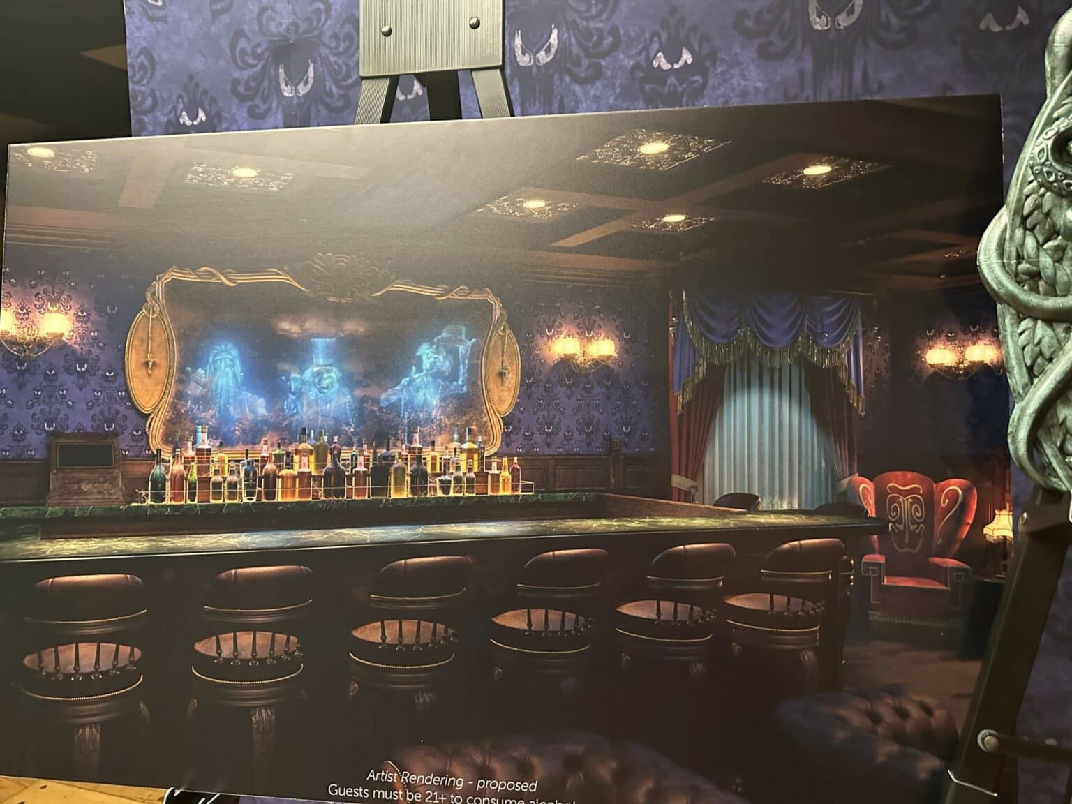 First-Ever Haunted Mansion Bar Debuting on the Treasure | The Main ...