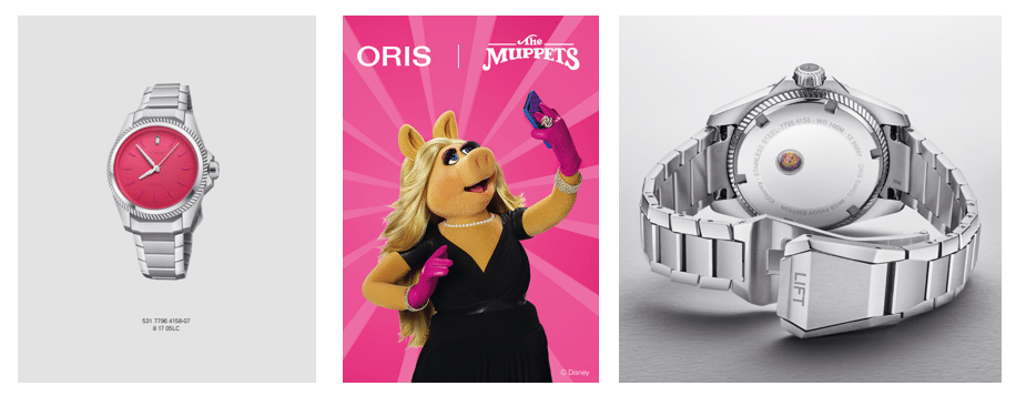 Miss Piggy and Oris Collaborate on New ProPilot x Miss Piggy Watch ...